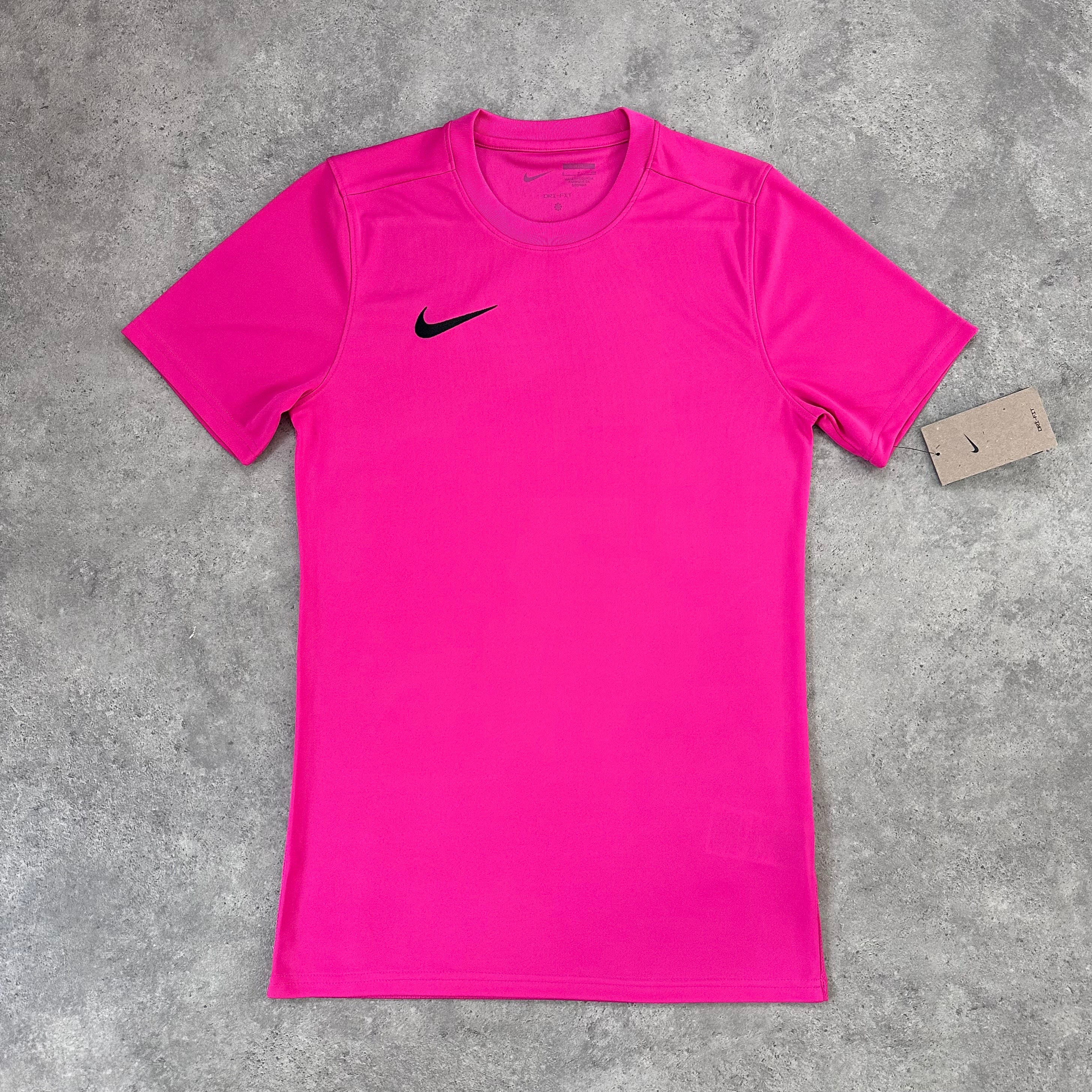 NIKE LOGO ESSENTIAL T SHIRT - RUSH PINK – CREP MOVEMENT LTD